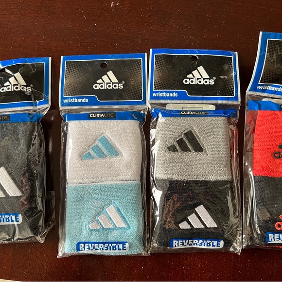 adidas | Accessories | Large Lot Adidas Wristbands Headbands Bicep ...